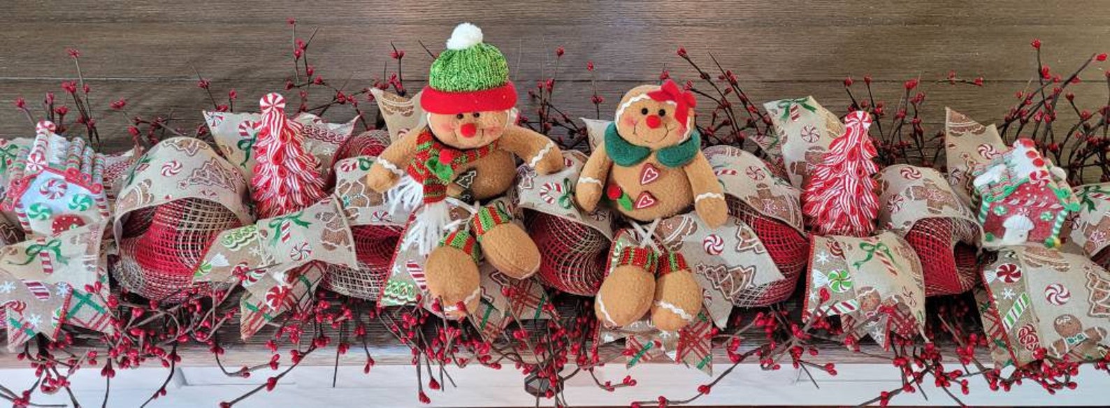 Gingerbread Garland Christmas Garland Gingerbread Mantle - Etsy