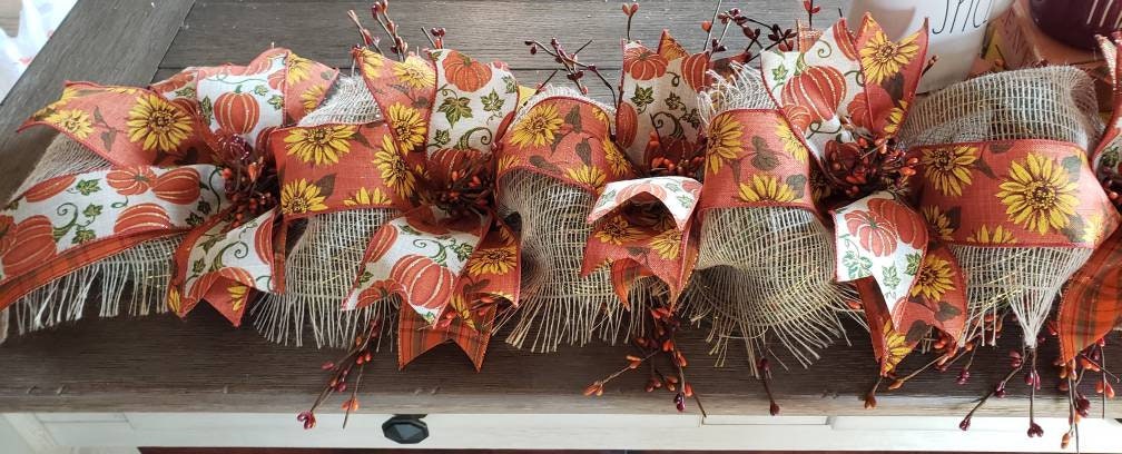 Fall Table Runner Fall Mug Toppers Farmhouse Fall Table | Etsy
