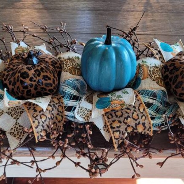 Teal Fall Decor - Etsy
