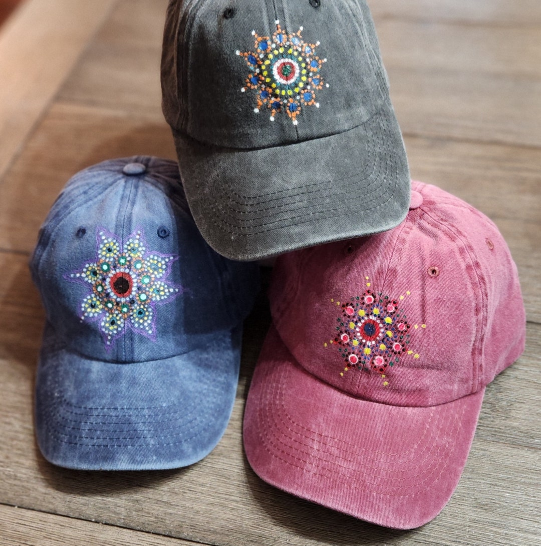 Hand Painted Caps, Ladies Hats, Women's Caps - Etsy