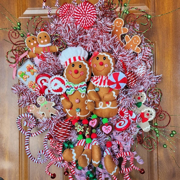 Gingerbread Wreath - Etsy