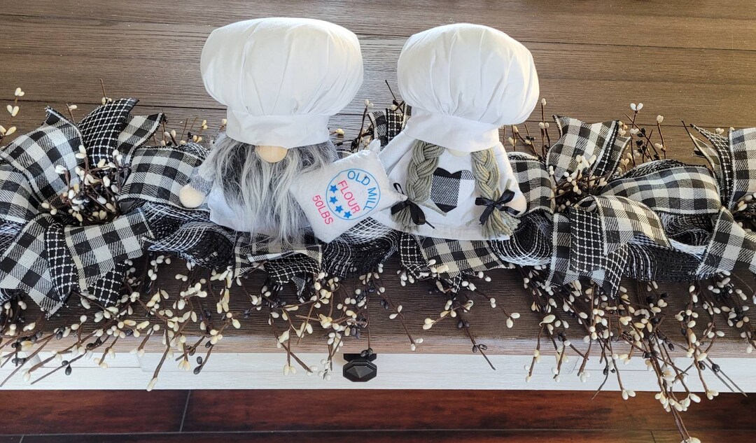 Bakers Garland, Kitchen Garland, Kitchen Baking Decor, Gnome Garland ...