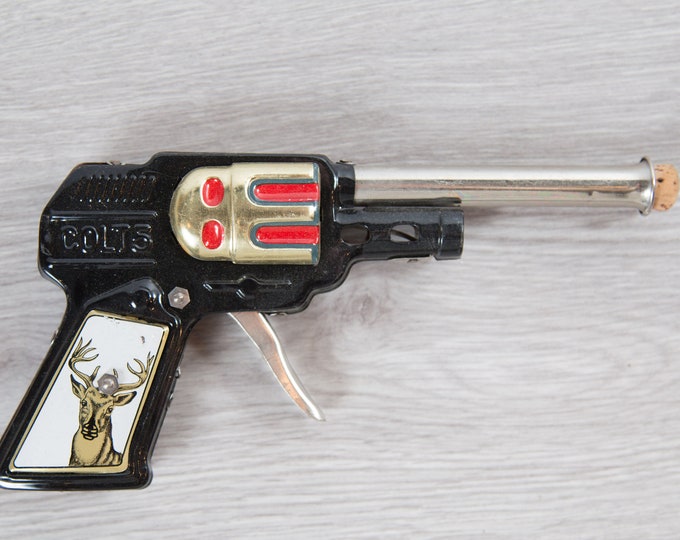 Vintage Toy Gun Colt 5 Pop Sparking Gun With Cork Stopper - Etsy