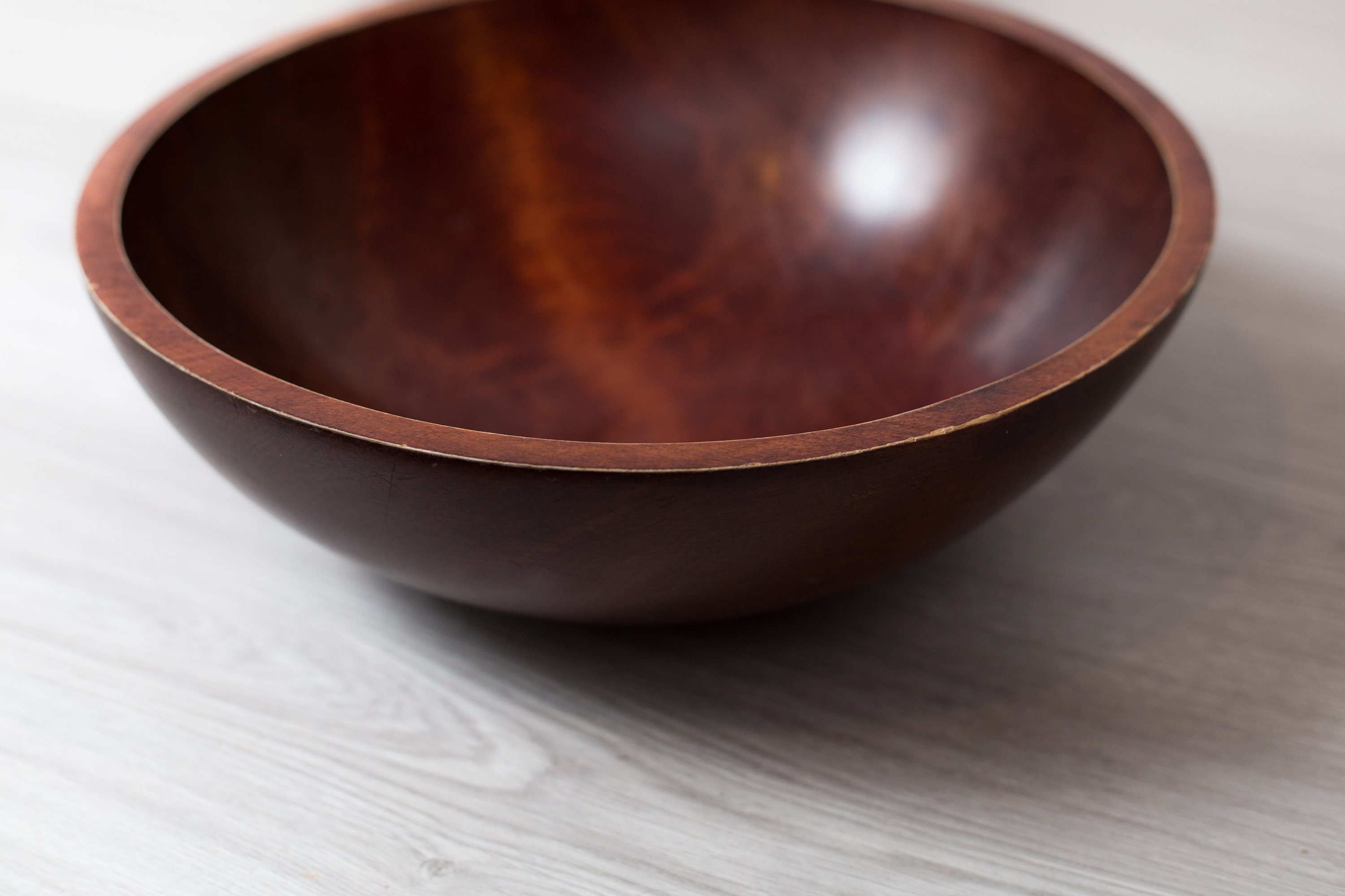 Large Wood Salad Bowl 1960 s Vintage Solid Maple Wood Baribocraft large-wood-salad-bowl-1960-s-vintage-solid-maple-wood-baribocraft