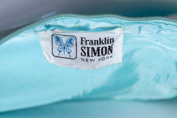 1960s Franklin Simon Aqua Blue Maxi Gown / Size S / S… - Gem