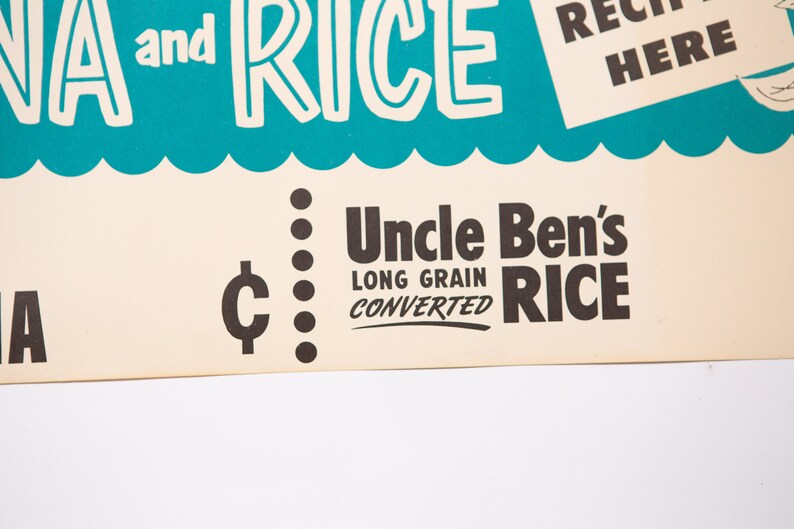 Vintage Uncle Ben's Long Grain Converted Rice Advert - Etsy
