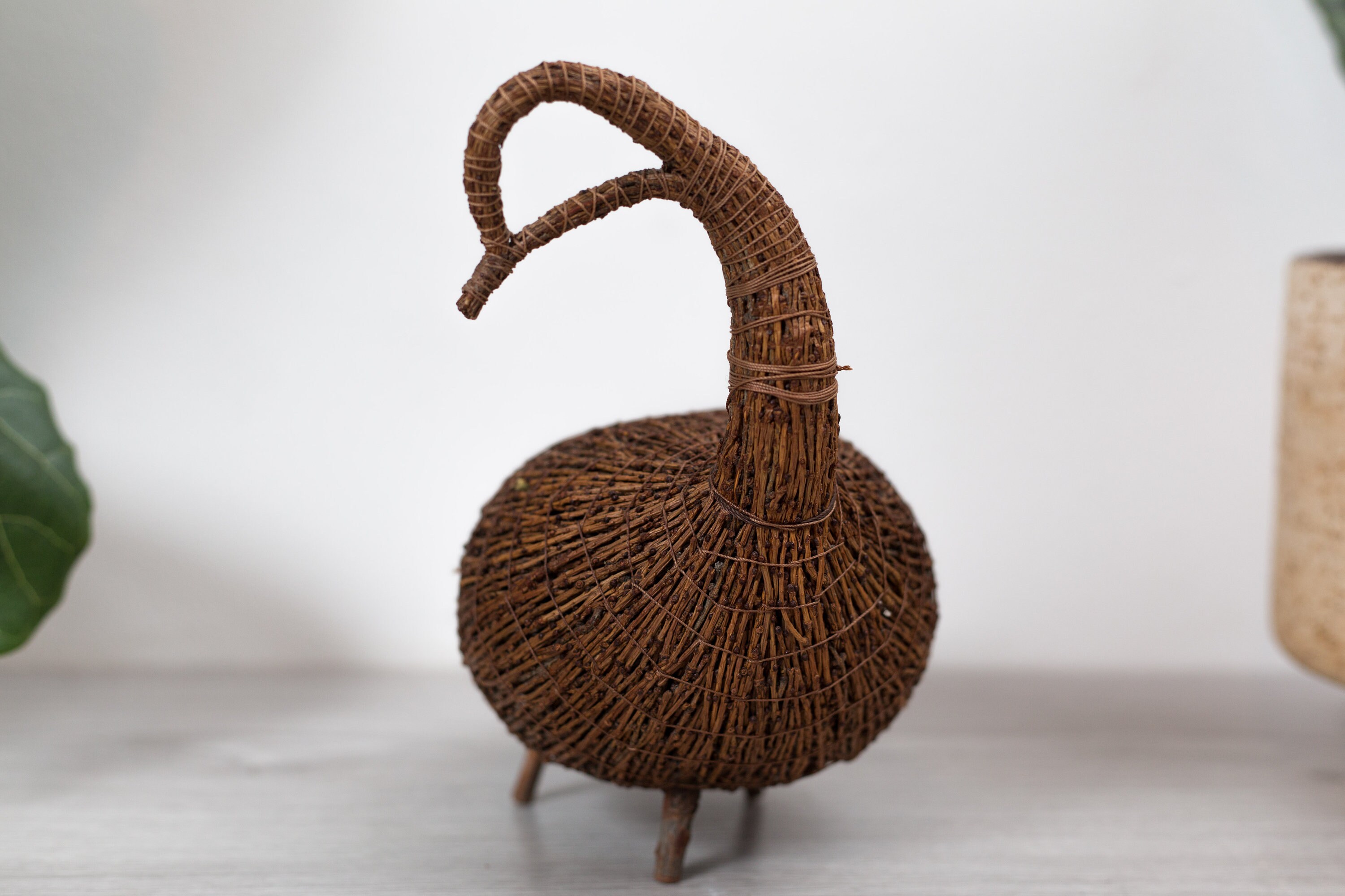 Vintage Tamarack Bird - Moose Factory Cree Twig Duck - Handmade Folk ...