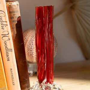 Glass Heart Vase Anatomical Heart Valves Red Glass Flower Bud Vase ...