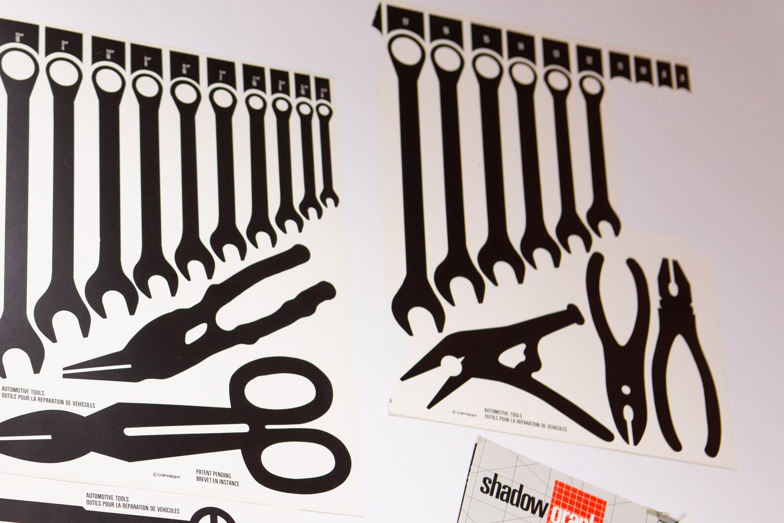 Vintage Tool Shadows Sticker Kit Set of Automotive Black | Etsy