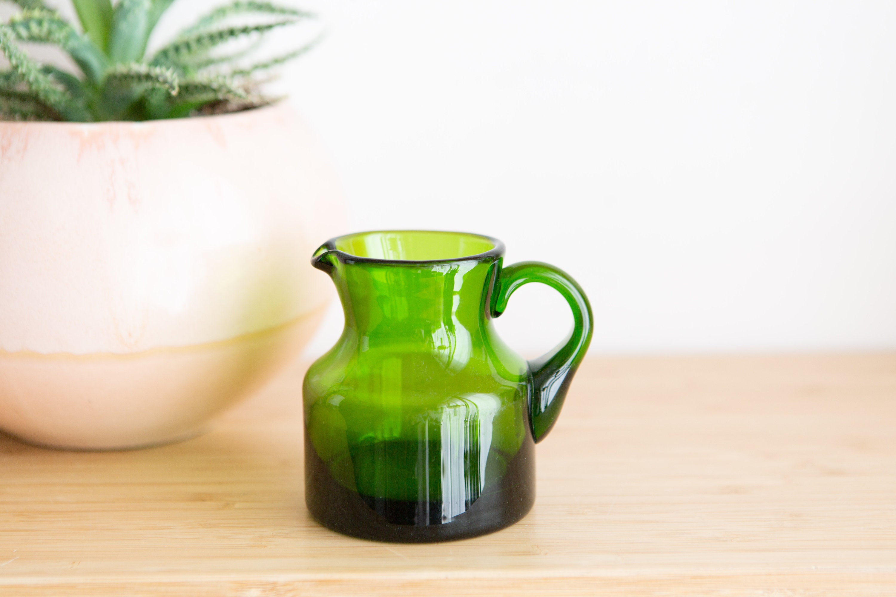Swedish Modern Glass Pitcher