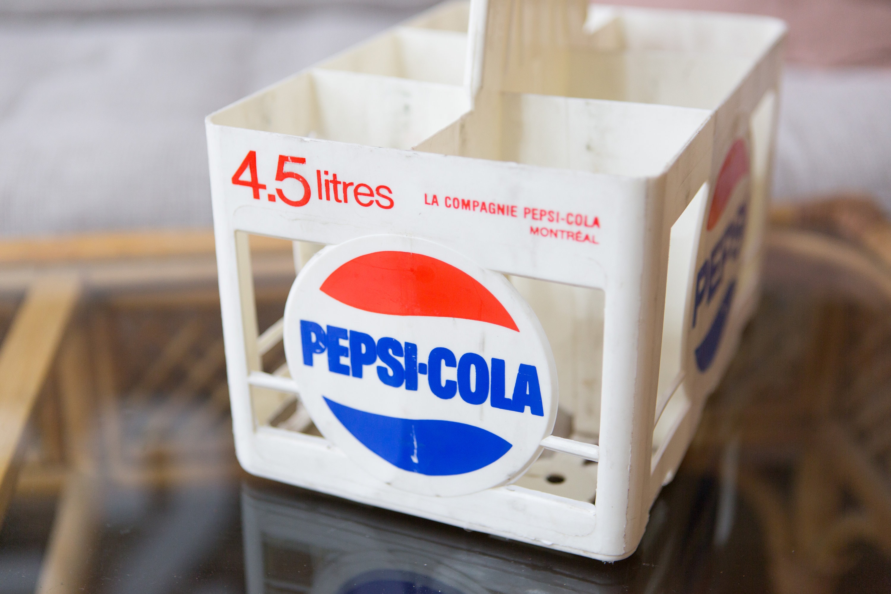 Vintage Pepsi Case - Pepsi-ColaPlastic Pop Bottle Carrying Box with Red ...