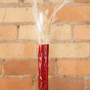 Glass Heart Vase Anatomical Heart Valves Red Glass Flower Bud Vase ...