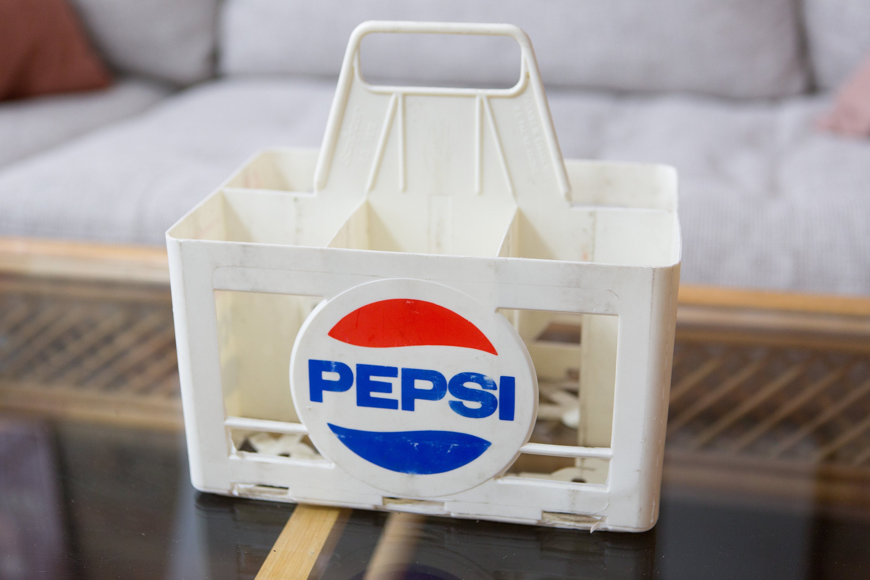 Vintage Pepsi Case - Pepsi-ColaPlastic Pop Bottle Carrying Box with Red ...
