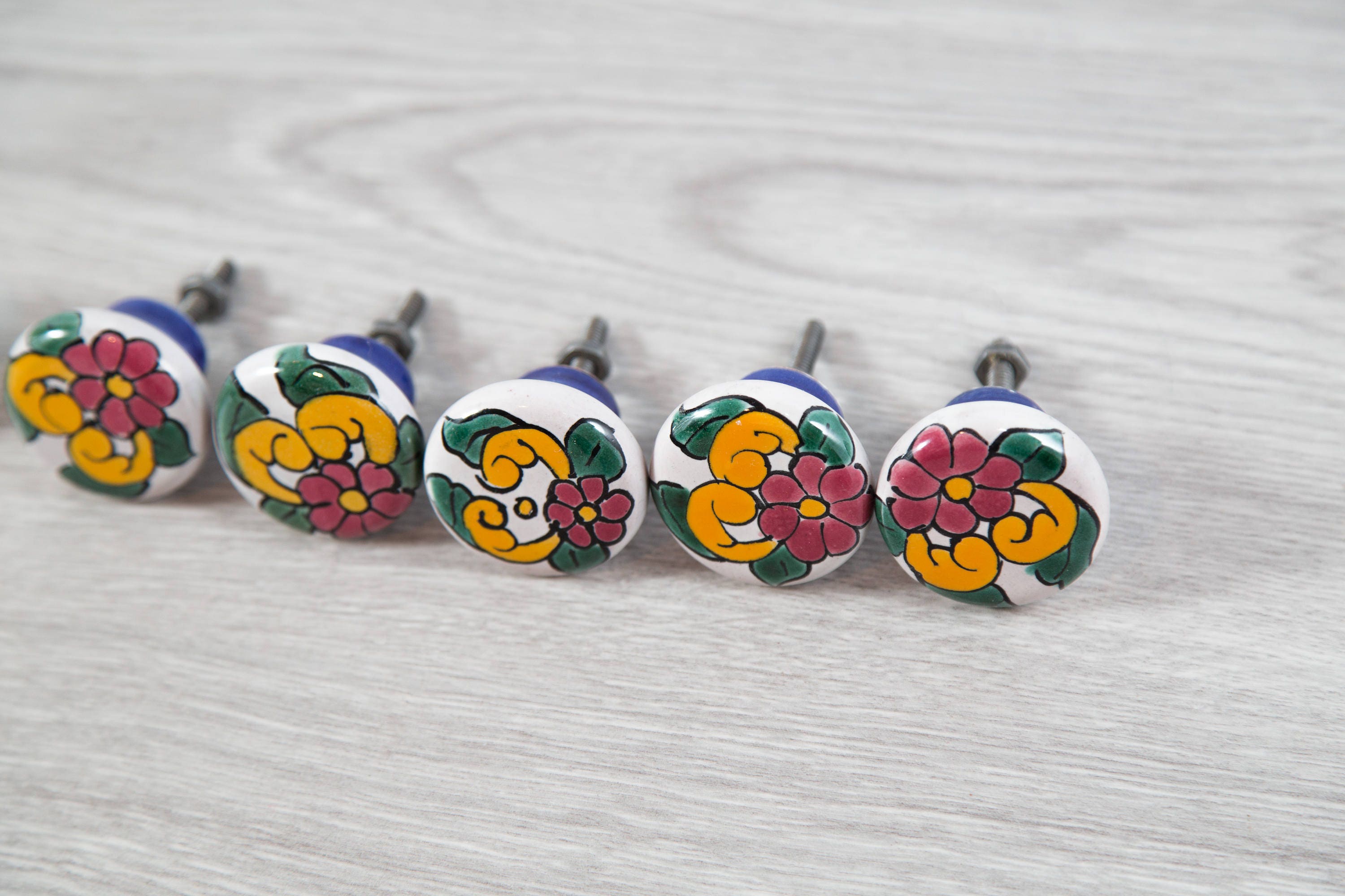 Vintage Ceramic Knobs Set Of 5 Hand Painted Floral Drawer Handles vintage-ceramic-knobs-set-of-5-hand-painted-floral-drawer-handles