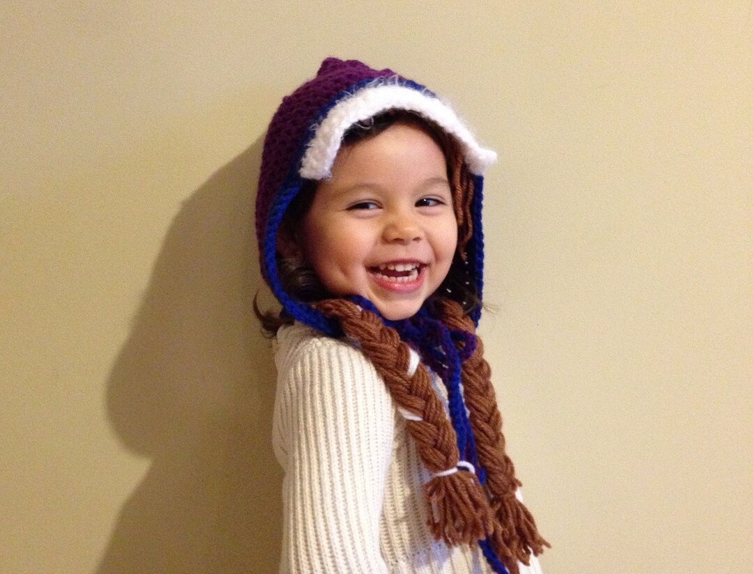 Frozen Anna Hat - Disney Frozen Anna Costume Hat With Braided Hair ...