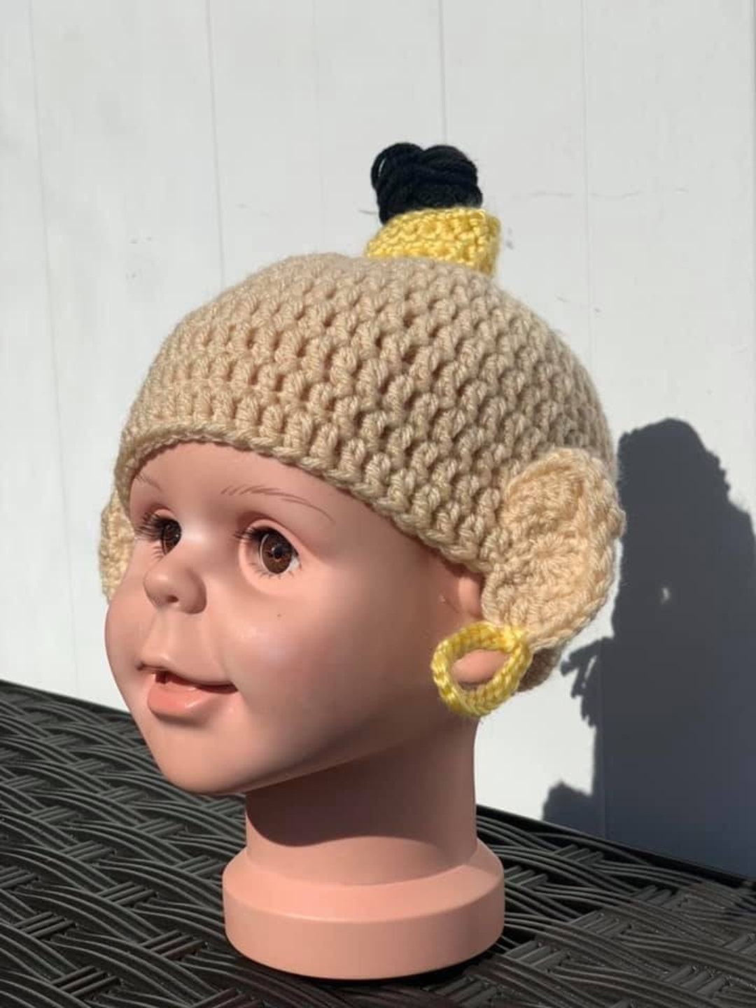 Genie Aladdin Hat - Aladdin Wig Crochet Hat - Kids Halloween Hat ...