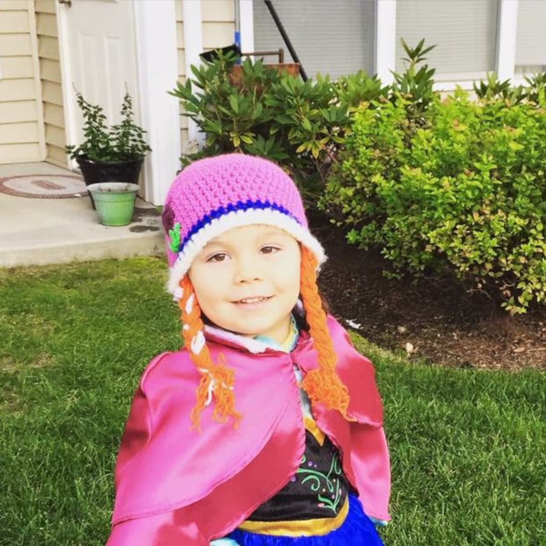 Anna Hat Disney Frozen Anna Costume Hat With Braided Hair - Etsy