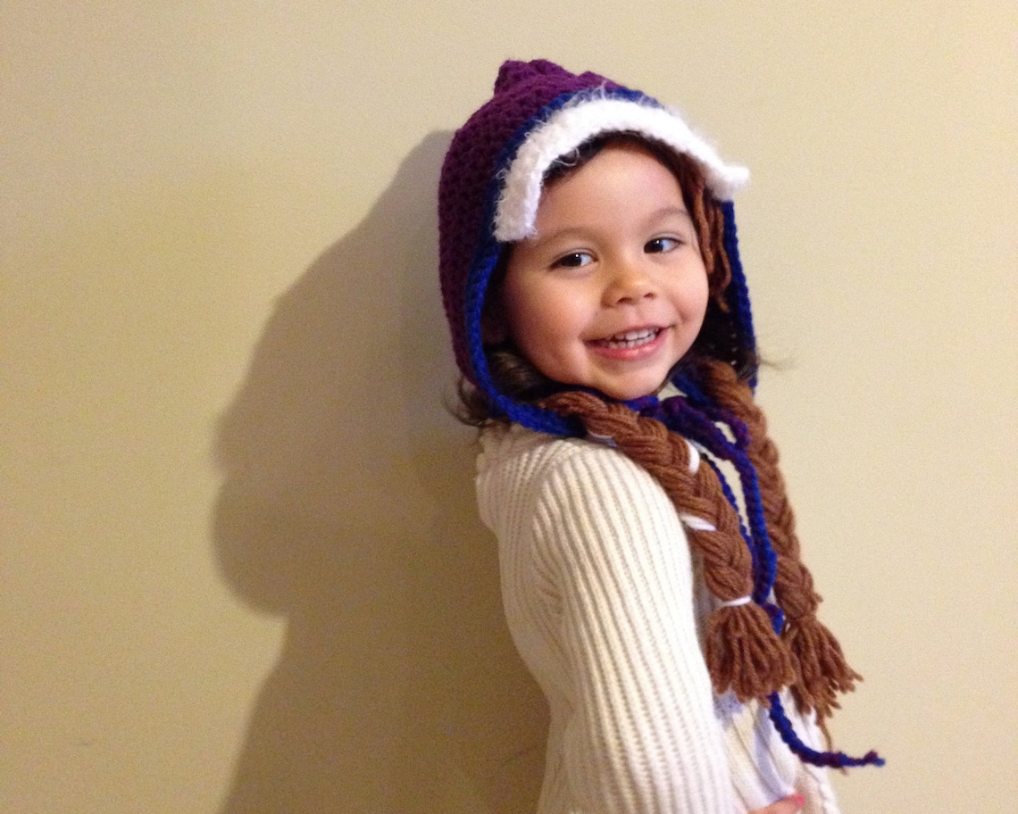 Frozen Anna Hat - Disney Frozen Anna Costume Hat With Braided Hair ...