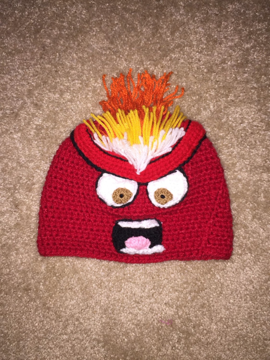 Anger Hat - Inside Out Anger Hat Baby Newborn Toddler Adult - Etsy