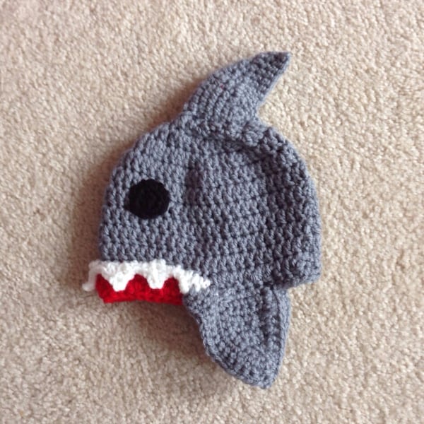 Crochet Baby Shark Hat - Etsy