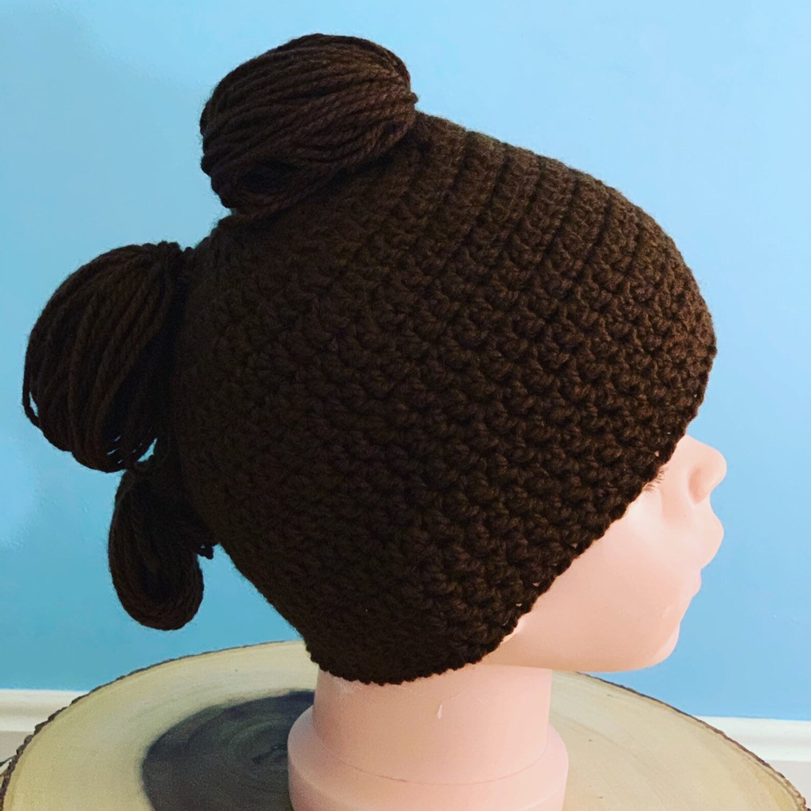 Star Wars Rey Hair Triple Bun Rey Wig Crochet Star Wars Rey Costume 1534