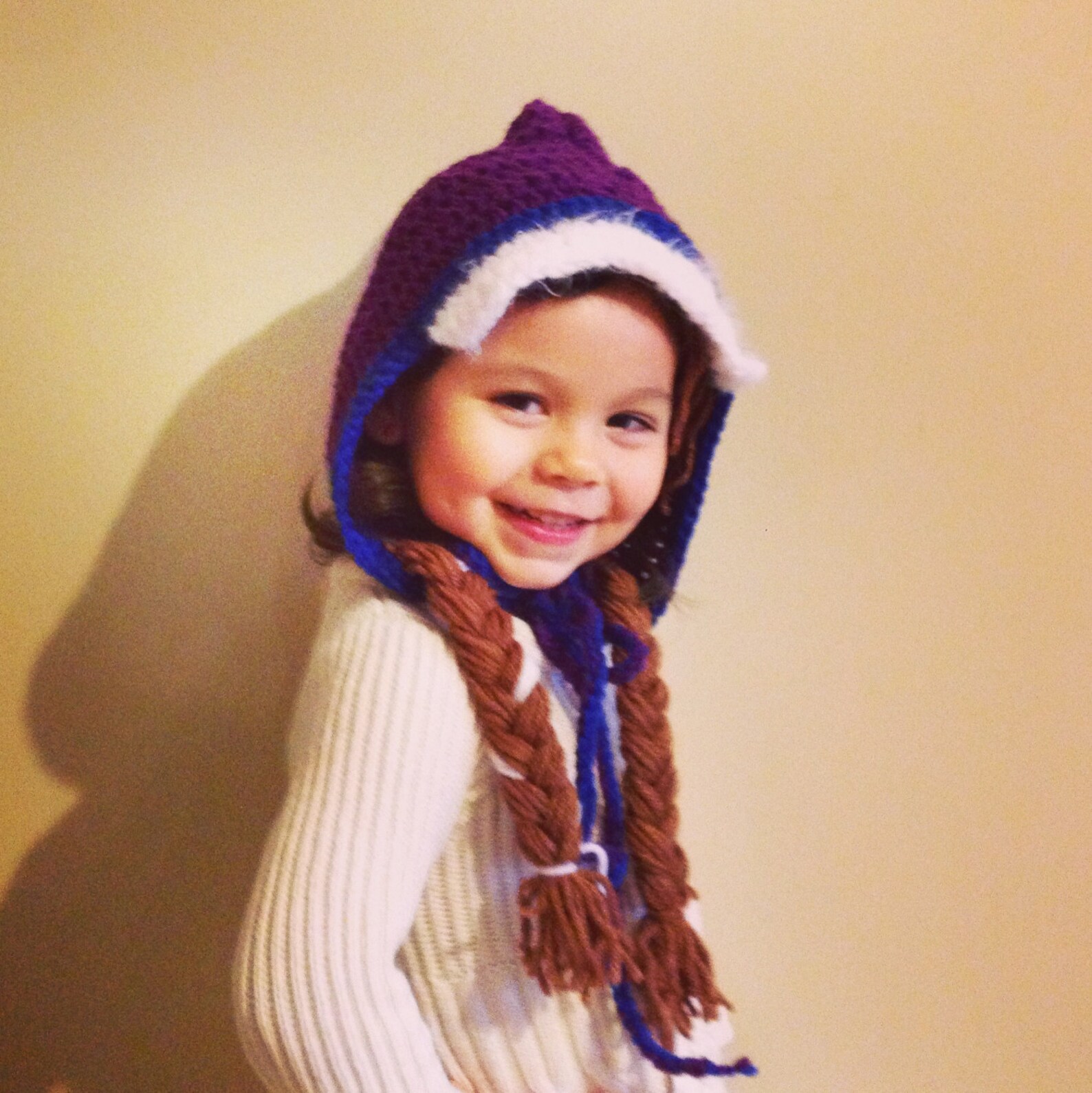 Frozen Anna Hat - Disney Frozen Anna Costume Hat With Braided Hair ...