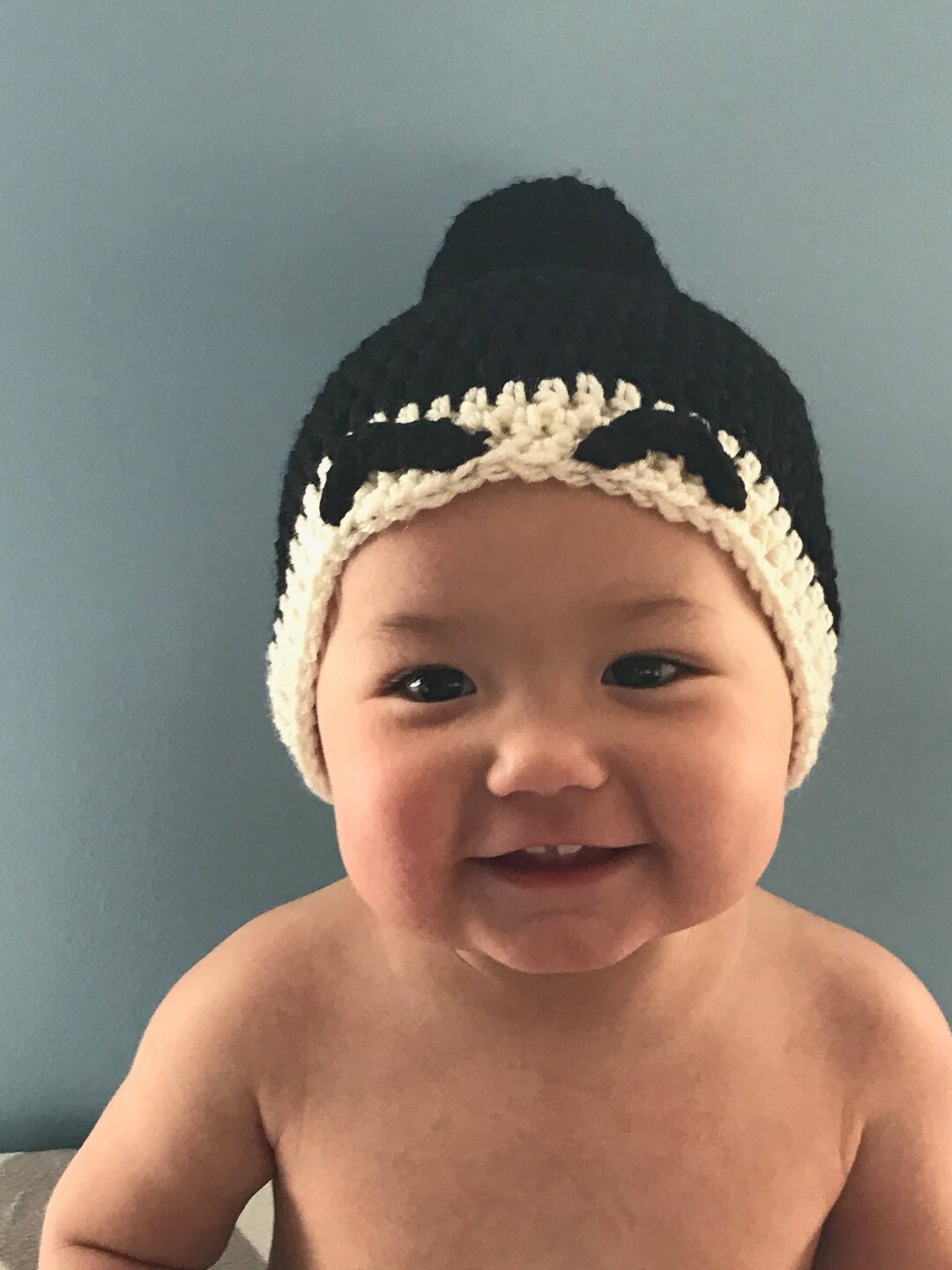 Baby Sumo Wrestler Hair - Baby Kids Sumo Costume - Crochet Hat Wig ...