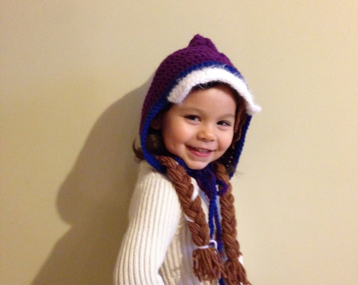Frozen Anna Hat - Disney Frozen Anna Costume Hat With Braided Hair ...