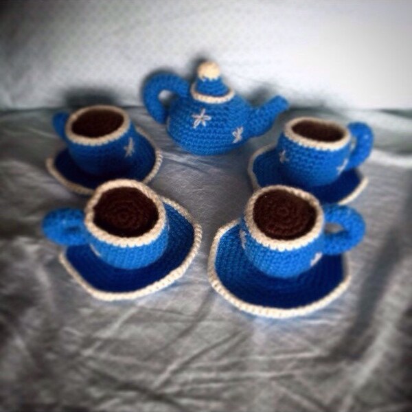 Crochet Tea Set - Etsy