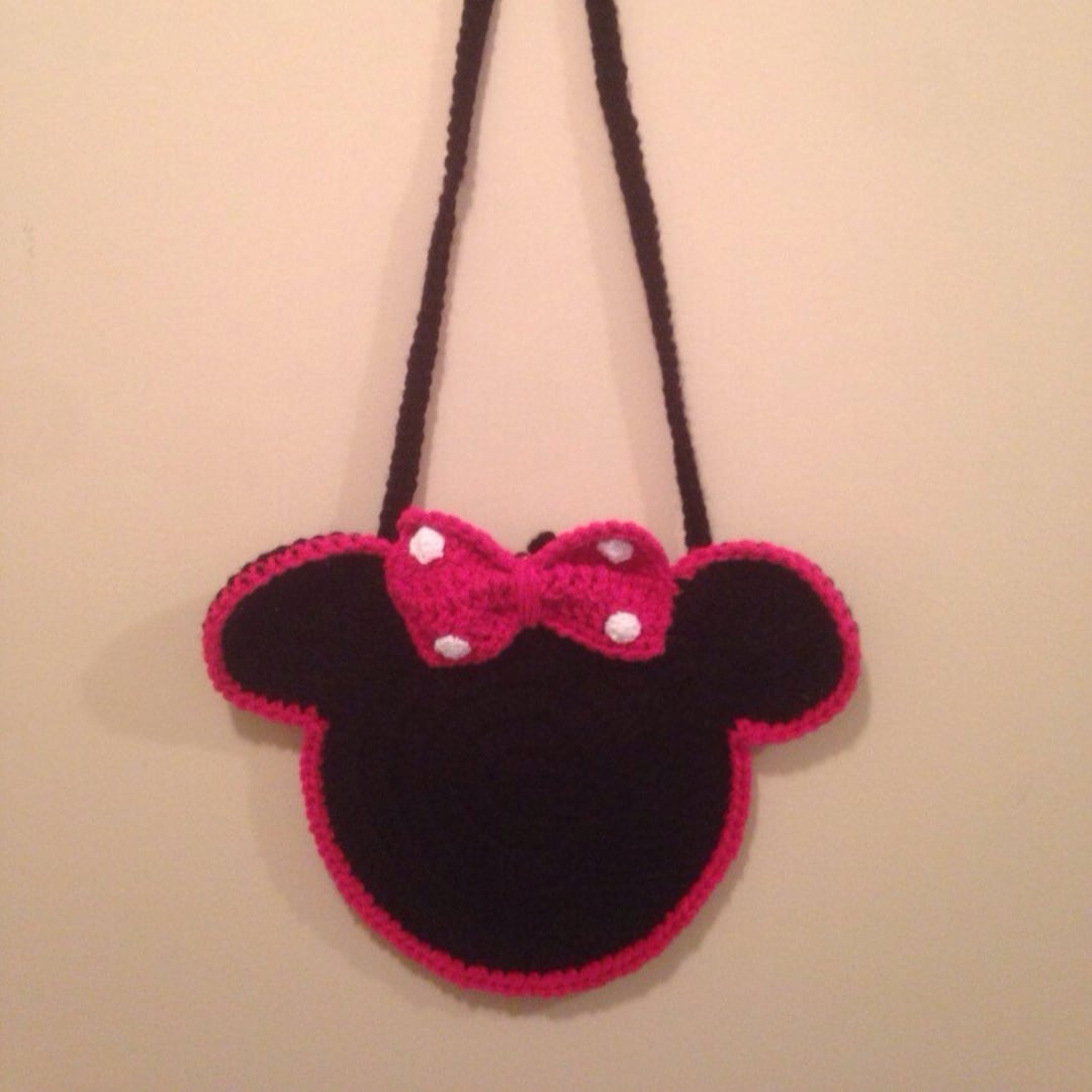 Minnie Mouse Purse - Crochet Minnie Bag - Red or Pink - Etsy