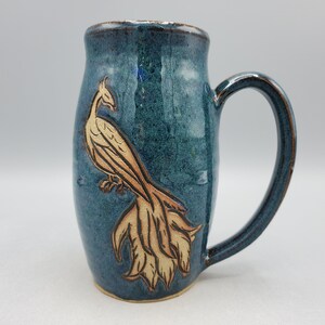 Phoenix Mug 16 Oz Handmade Stoneware Coffee Mug Mythical - Etsy