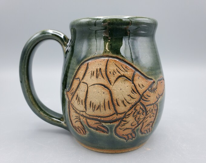 Tortoise Mug 16 Oz Nature Lover Gift Wheel Thrown Mug - Etsy