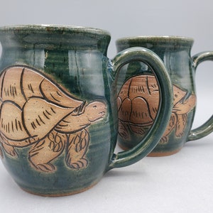 Tortoise Mug 16 Oz Nature Lover Gift Wheel Thrown Mug - Etsy