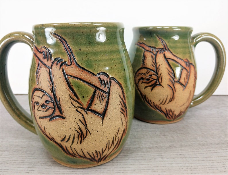 Sloth Mug 16 oz Sloth Gift Cubicle Decor College Student | Etsy