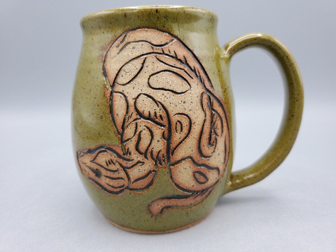 Python Mug 16 Oz Ball Python Snake Lover Gift Handmade Coffee Mug ...