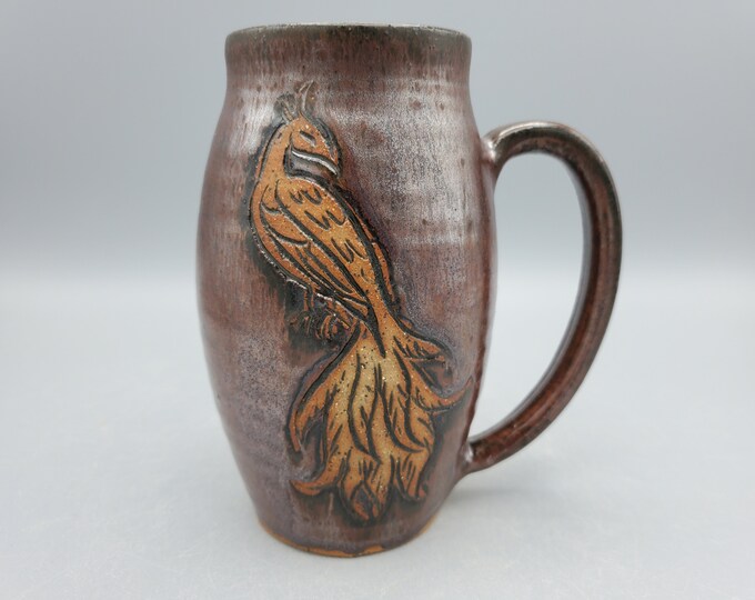Phoenix Mug 16 Oz Handmade Stoneware Coffee Mug Mythical - Etsy