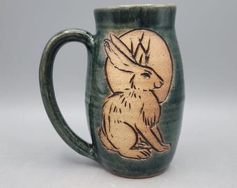 Phoenix Mug 16 Oz - Handmade Stoneware Coffee Mug - Mythical Creatures ...