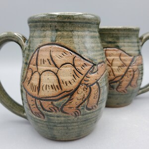 Tortoise Mug 16 Oz Nature Lover Gift Wheel Thrown Mug - Etsy