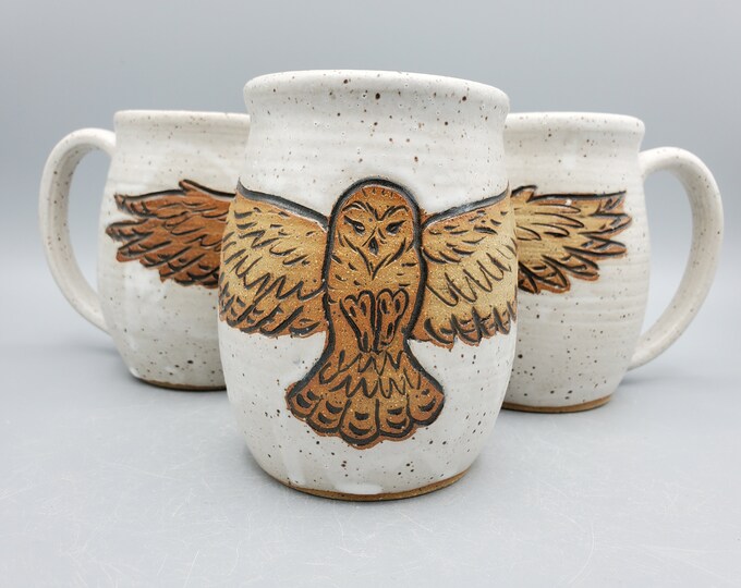 Snowy Owl Mug 16 Oz Outdoorsy Nature Lover Gift Handmade | Etsy