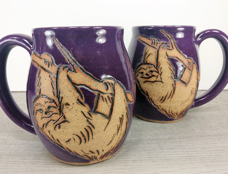 Sloth Mug 16 oz Sloth Gift Cubicle Decor College Student | Etsy