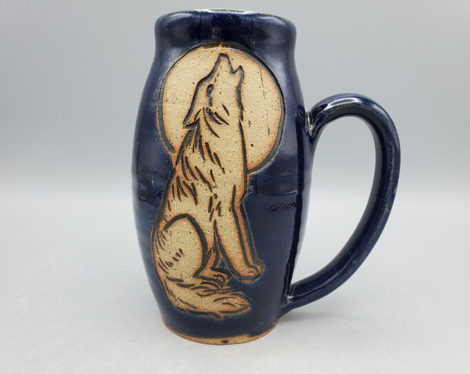 Howling Wolf Mug 16 Oz Nature Lover Gift Handmade Coffee Mug - Etsy