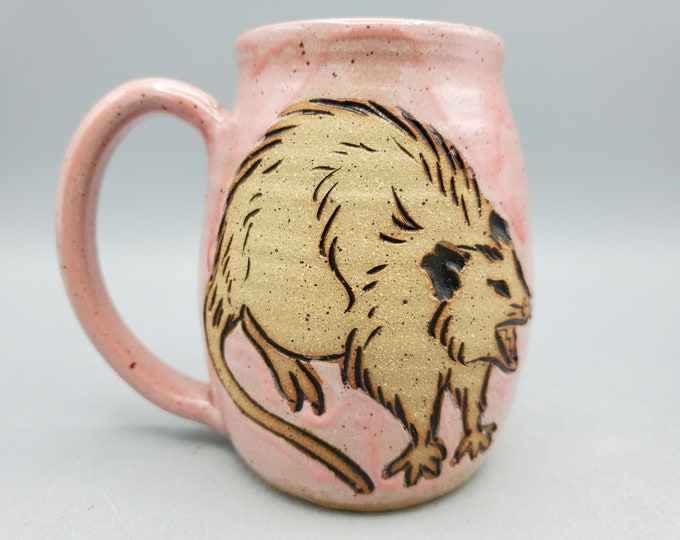 Opossum Mug 16 Oz Screaming Opossum College Student Gift Animal Mug ...