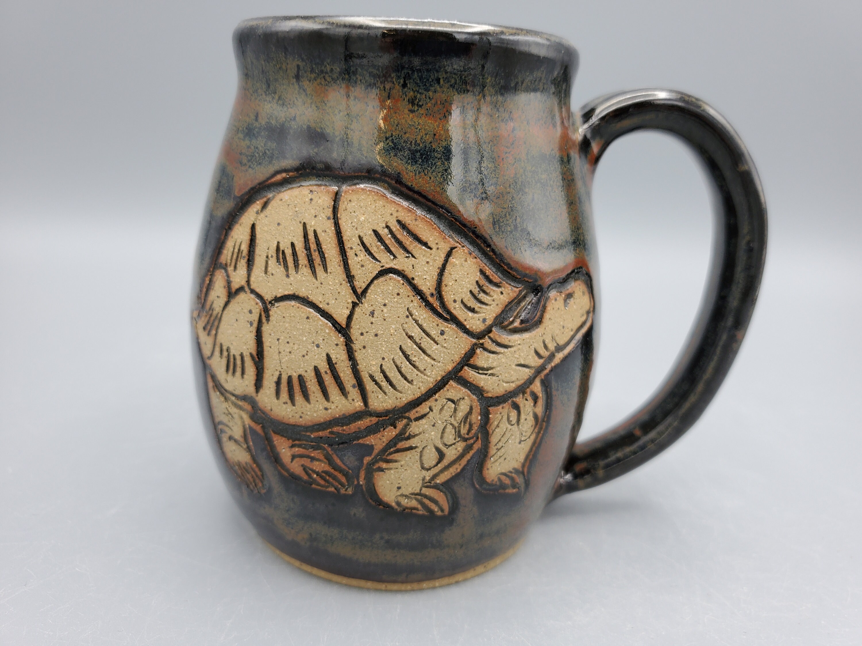 Tortoise Mug 16 oz Nature Lover Gift Wheel Thrown Mug | Etsy