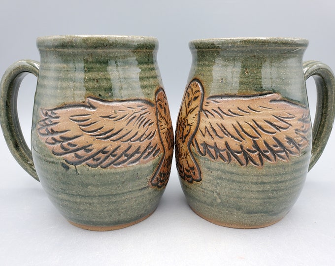 Snowy Owl Mug 16 Oz Outdoorsy Nature Lover Gift Handmade - Etsy