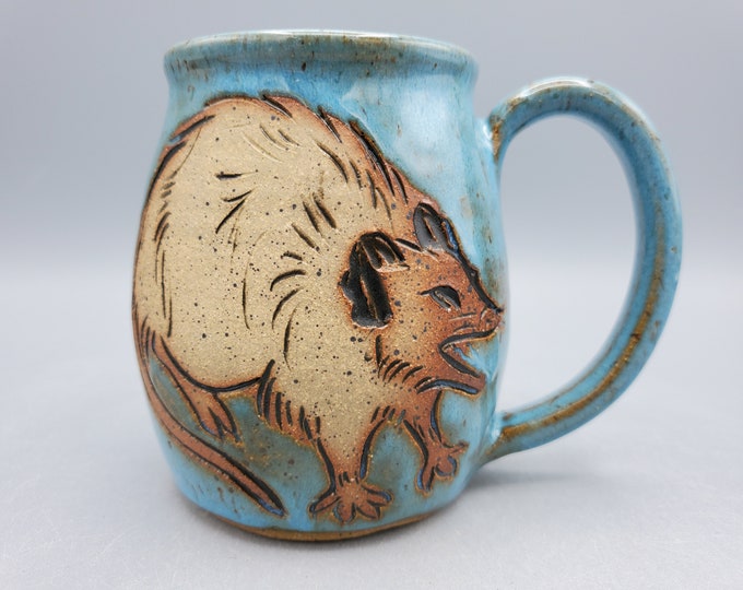 Opossum Mug 16 Oz Screaming Opossum College Student Gift Animal Mug ...