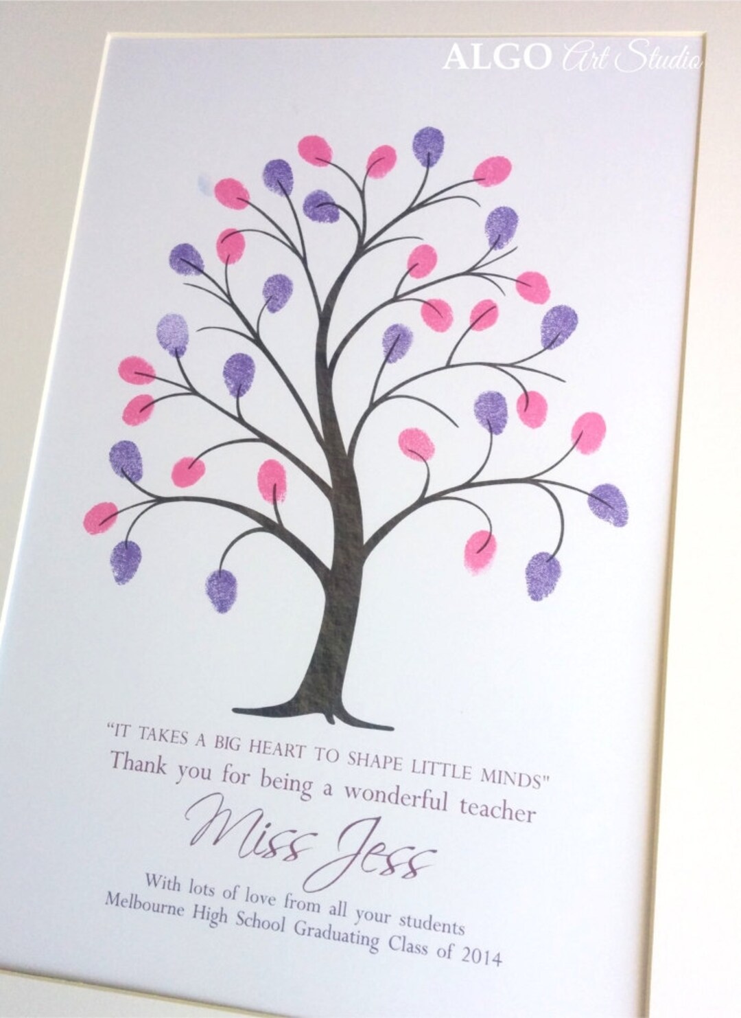 Teachers Gift, Personalized Teacher Tree, Custom Gift for Teacher ...