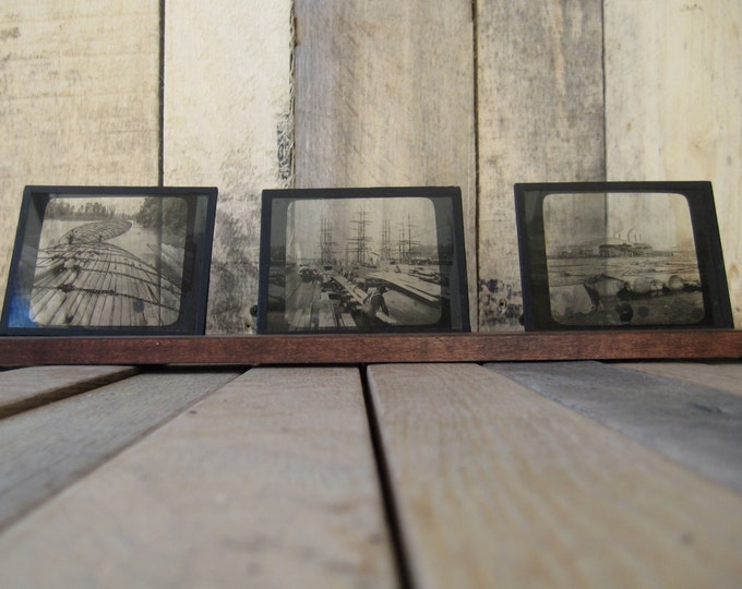 Reclaimed Wood Lantern Slide Display Frame Small Wooden - Etsy