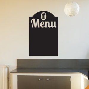 Menu Chalkboard Vinyl Decal - Etsy