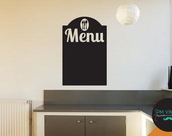 Menu Chalkboard Vinyl Decal - Etsy