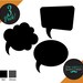 Thought Bubble Chalkboard Vinyl Decal 3 Pack - Etsy